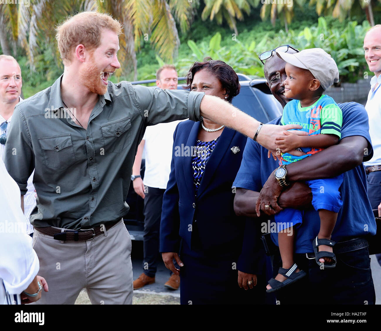 COLONARIE, SAINT VINCENT AND THE GRENADINES - NOVEMBER 26: Prince Harry ...