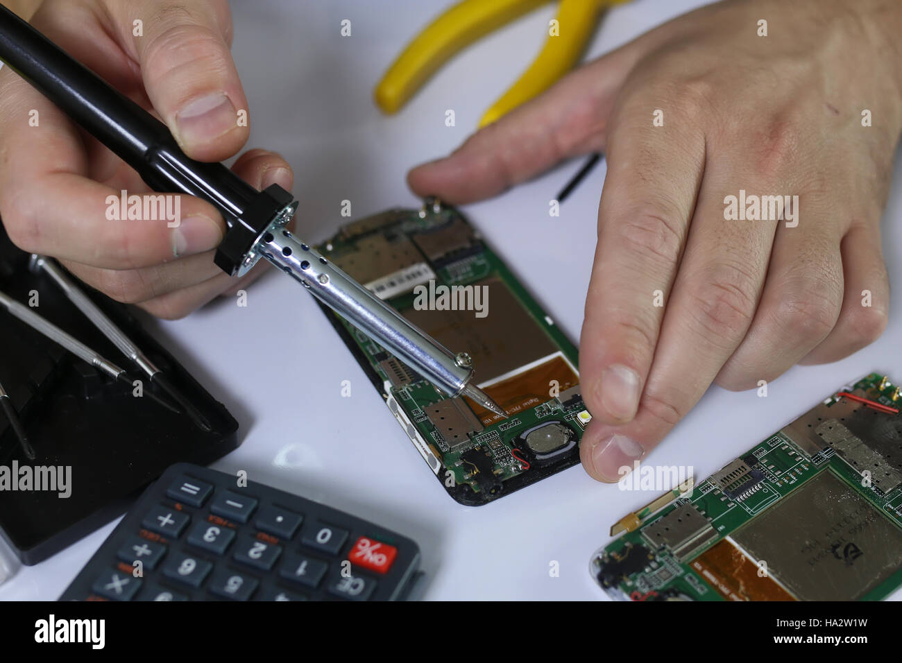 phone repair chip Stock Photo - Alamy