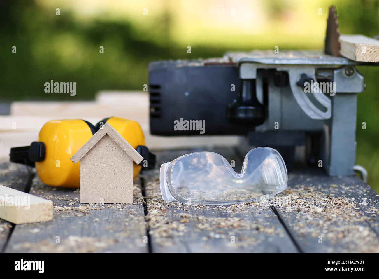house model construction saw Stock Photo - Alamy