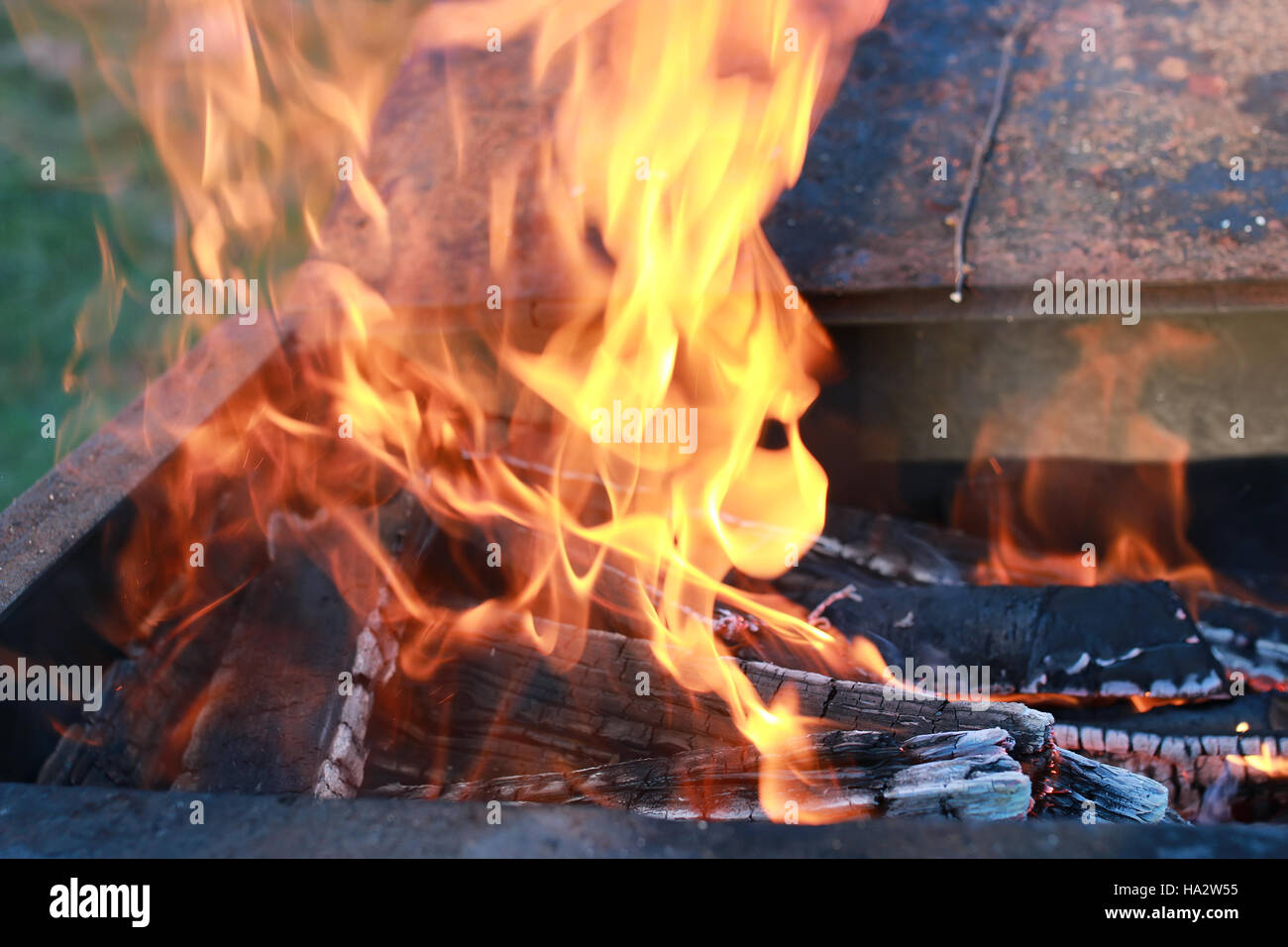 coal and fire flame Stock Photo - Alamy