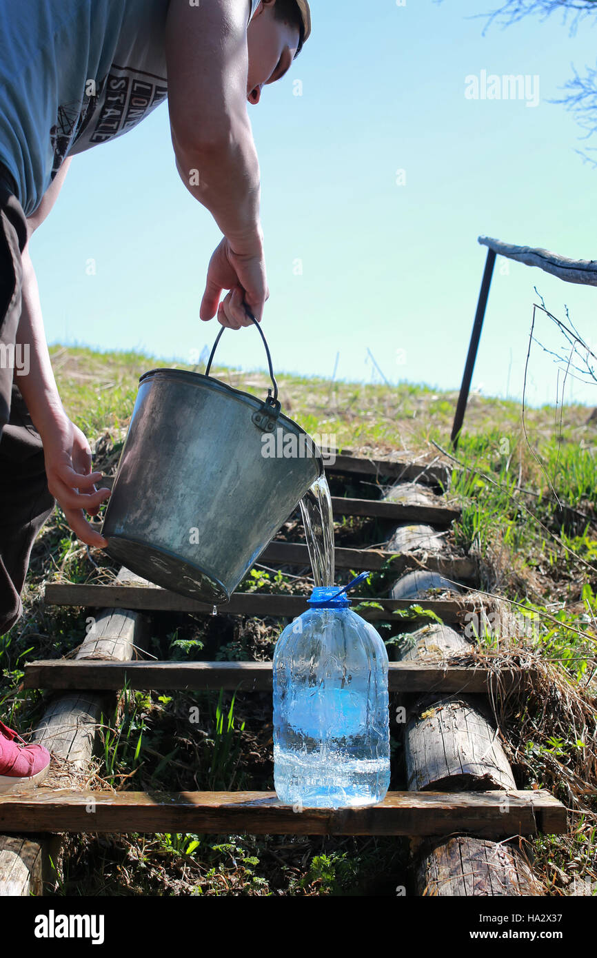 draw water from the well Stock Photo - Alamy