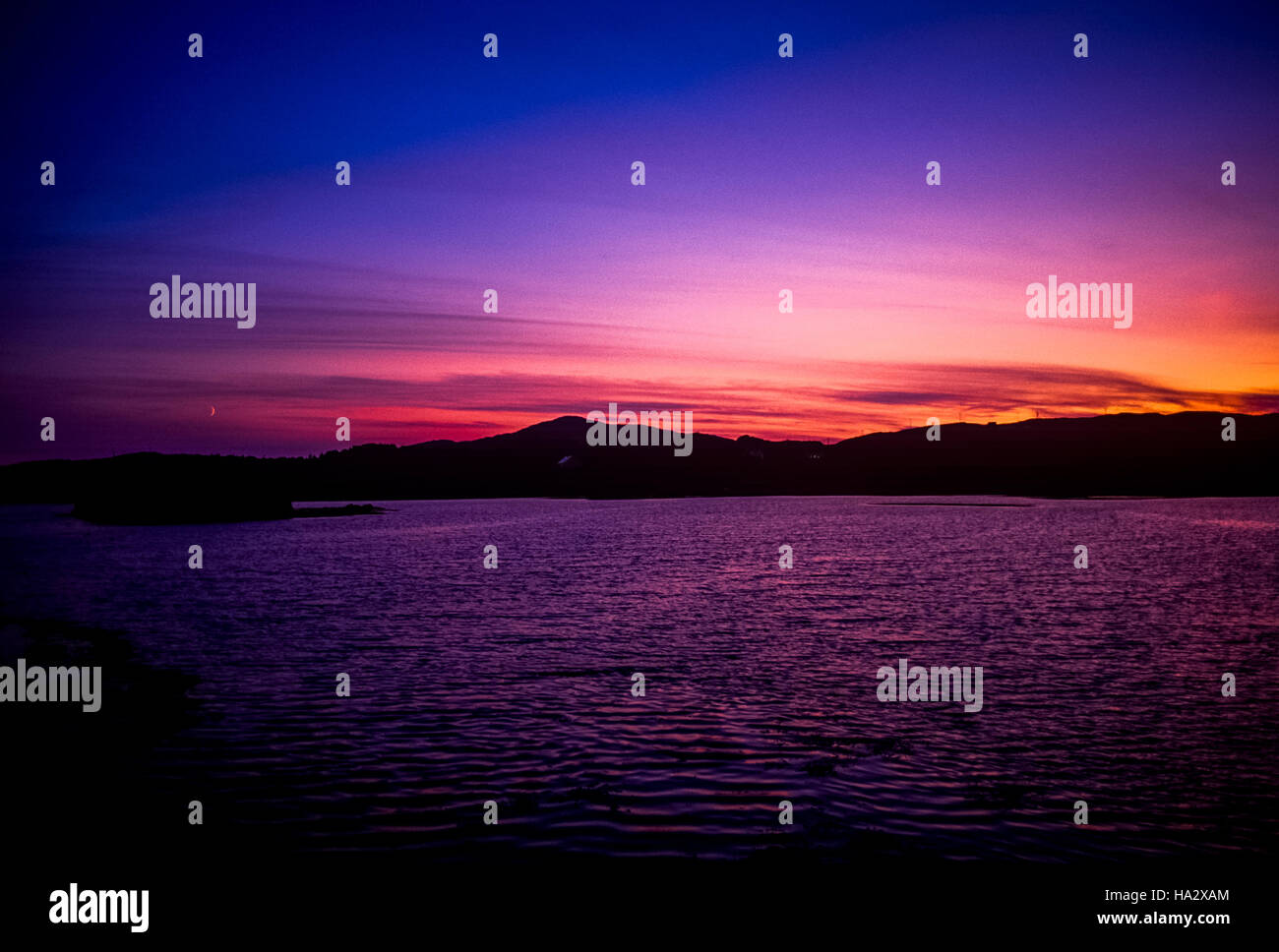 sunset west coast ireland Stock Photo - Alamy