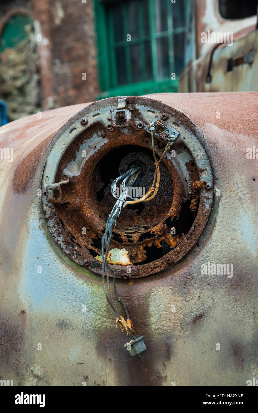 Rusted Vintage Car Parts Stock Photo - Alamy