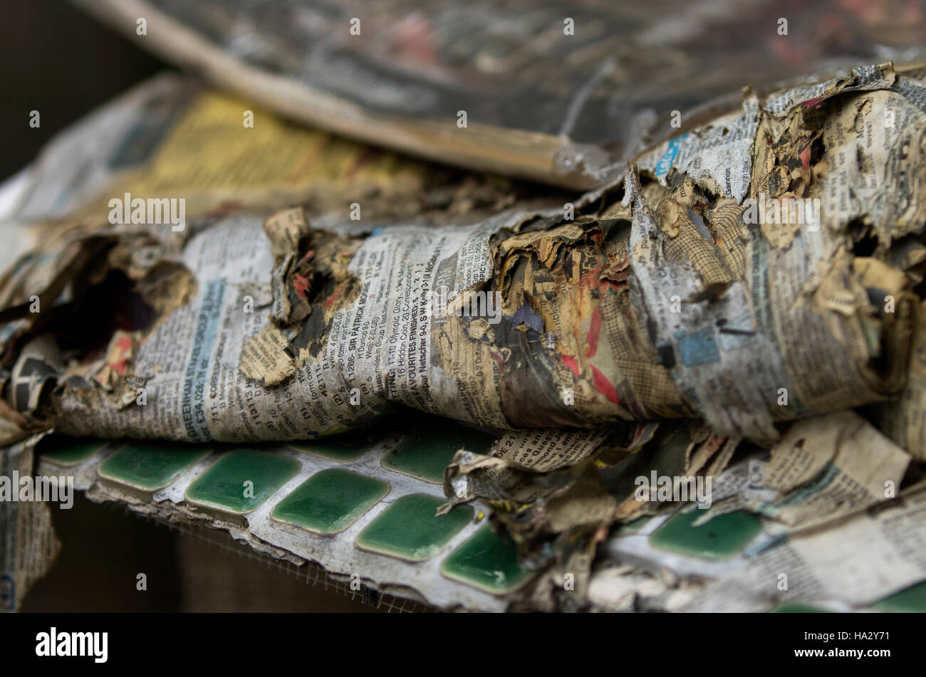 Old ripped newspapers hi-res stock photography and images - Alamy