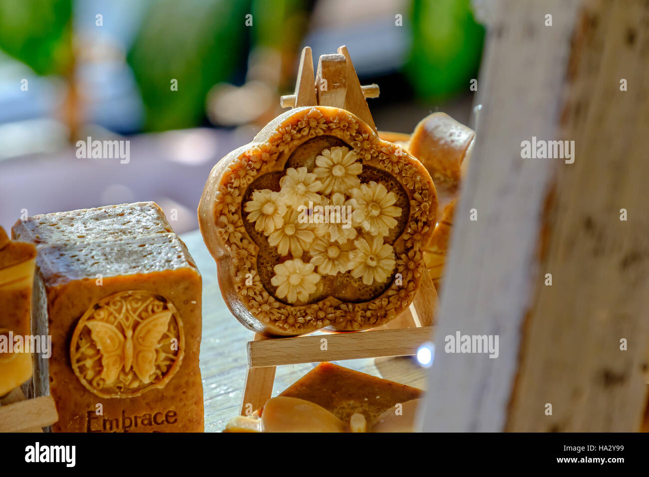 Aromatherapy and spa homemade soap Stock Photo - Alamy
