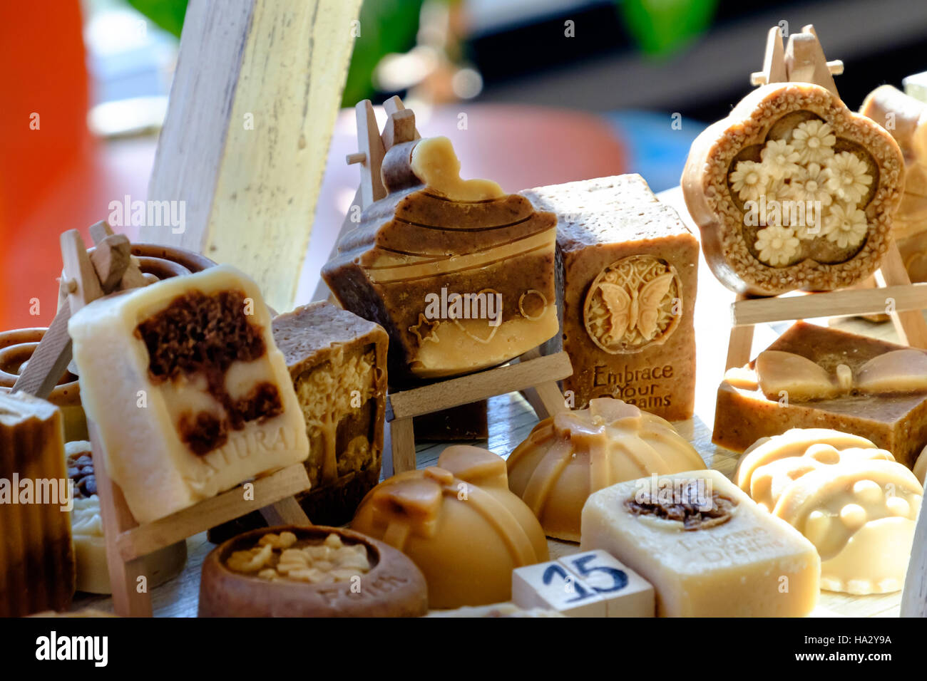 Aromatherapy and spa homemade soap Stock Photo - Alamy