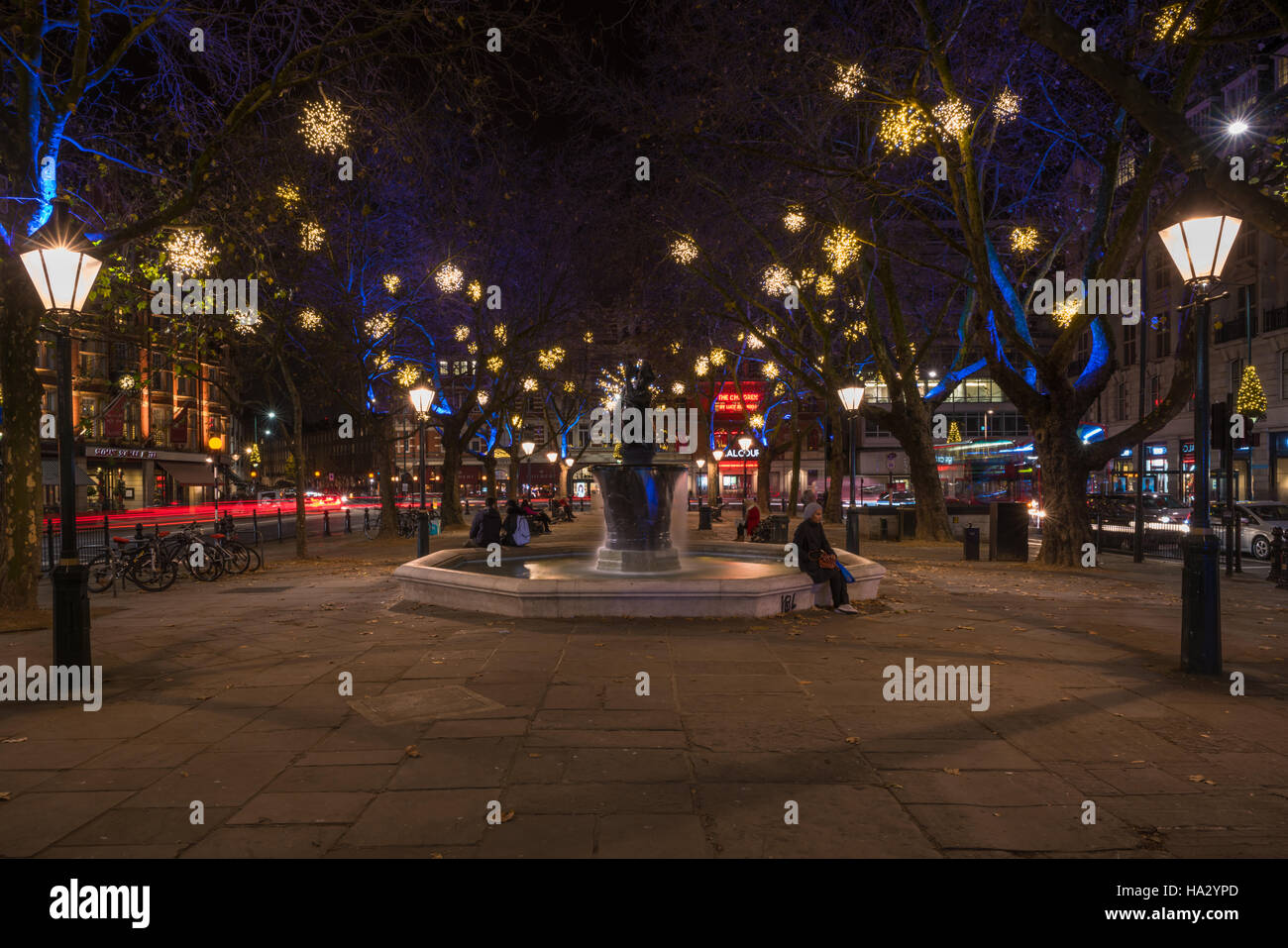 LONDON - NOVEMBER 26, 2016: Christmas Lights Display on Duke of York ...
