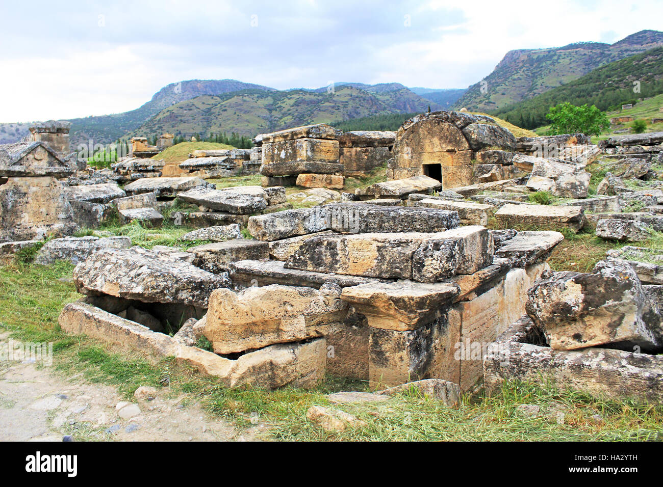 Northern Necropolis - sarcophagus in Pamukkale (ancient Hierapolis ...