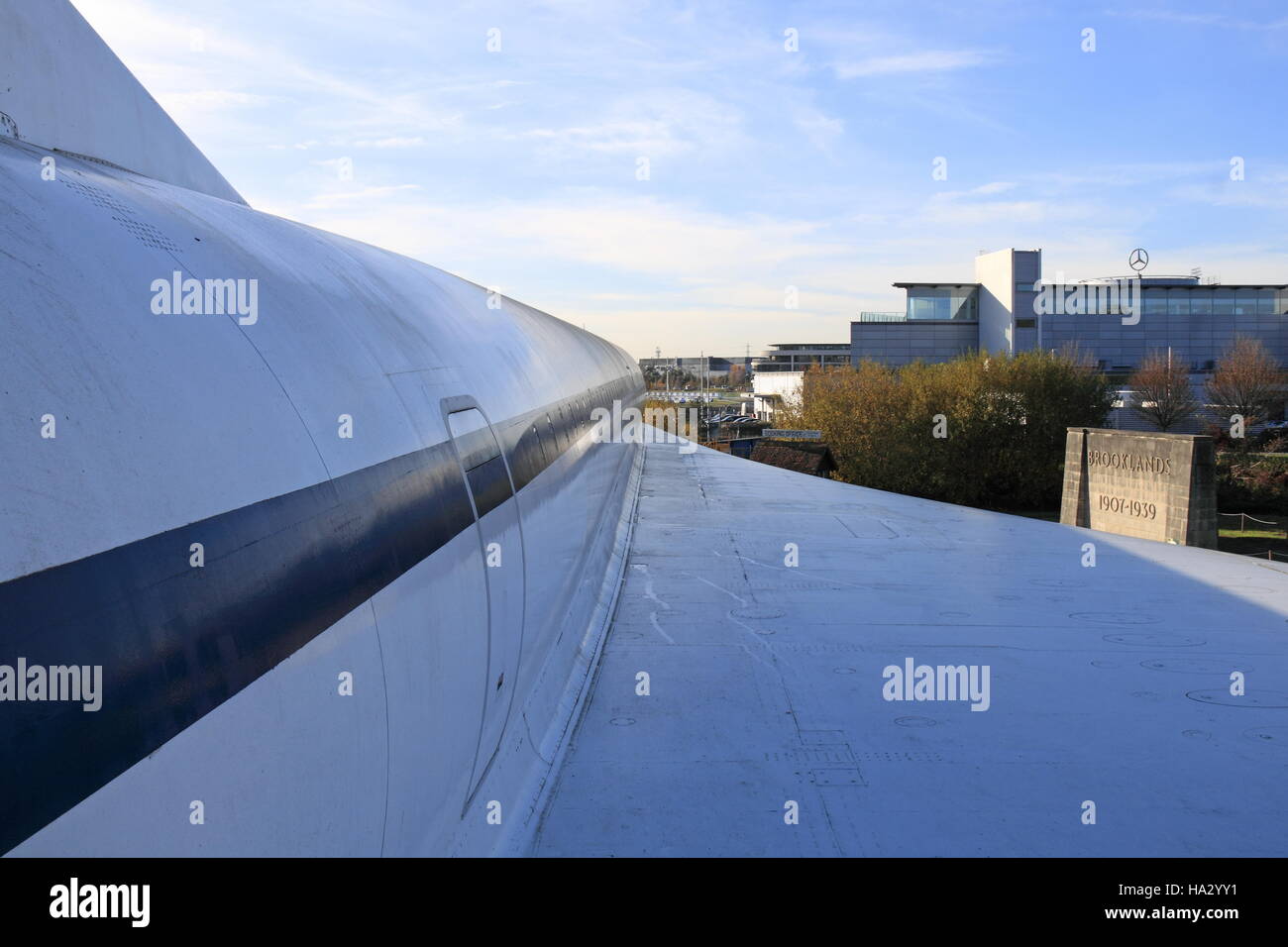 British Airways Concorde (1974, G-BBDG) fuselage and wing, Brooklands ...