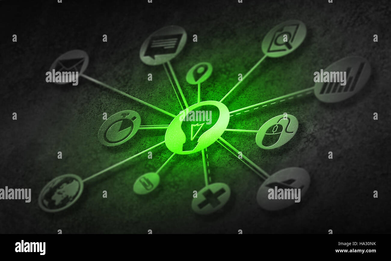 Digital background with social interaction and connection concept Stock ...