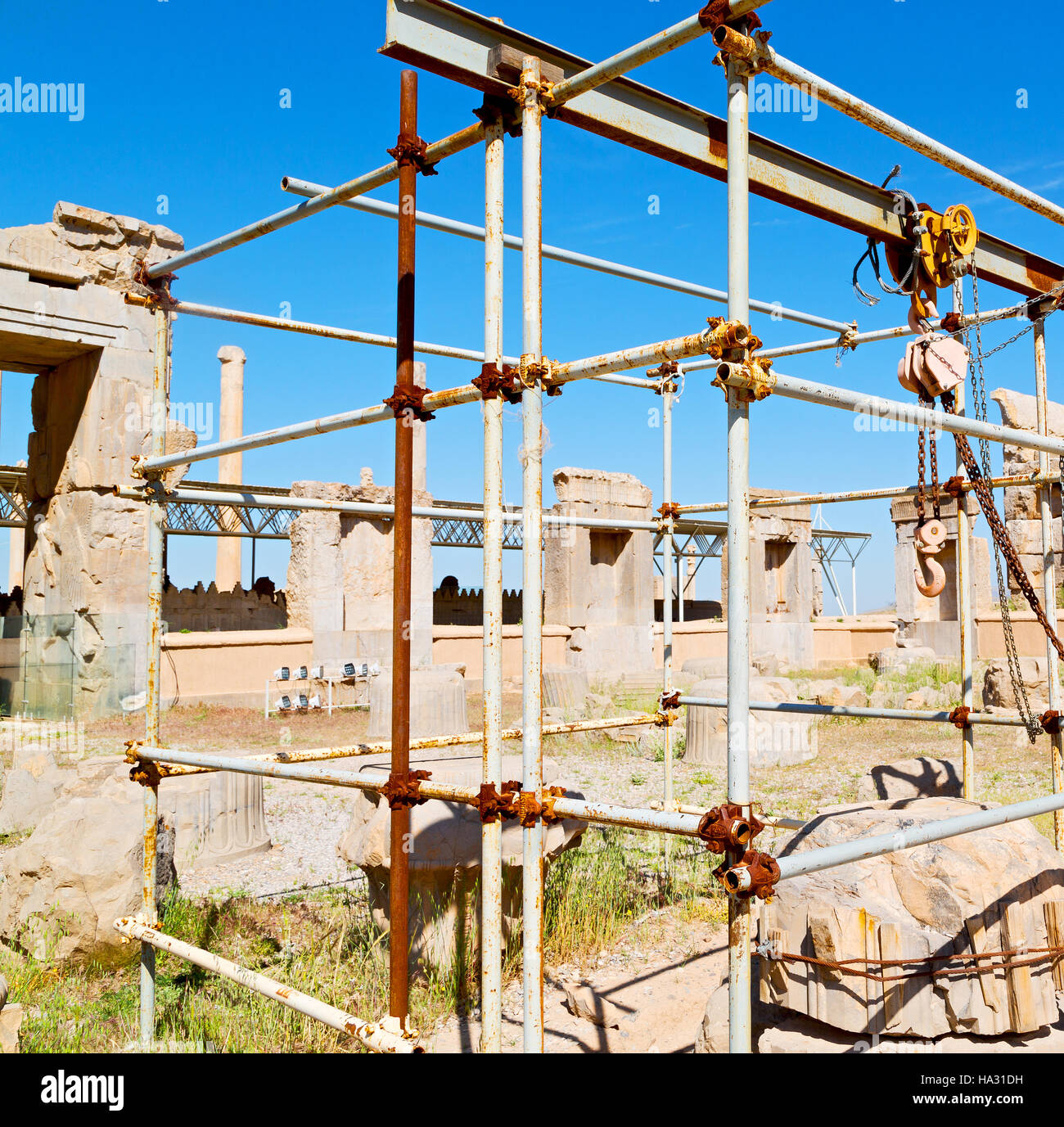 blur in iran persepolis the old ruins historical destination monuments ...