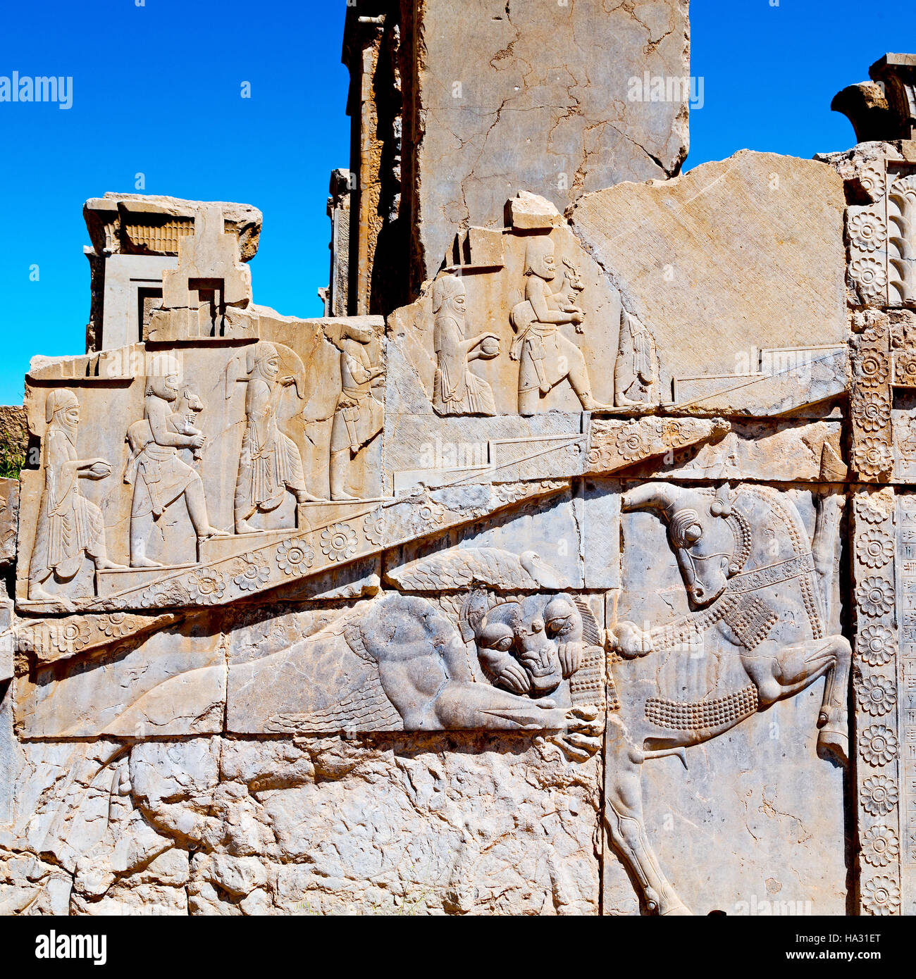 blur in iran persepolis the old ruins historical destination monuments ...