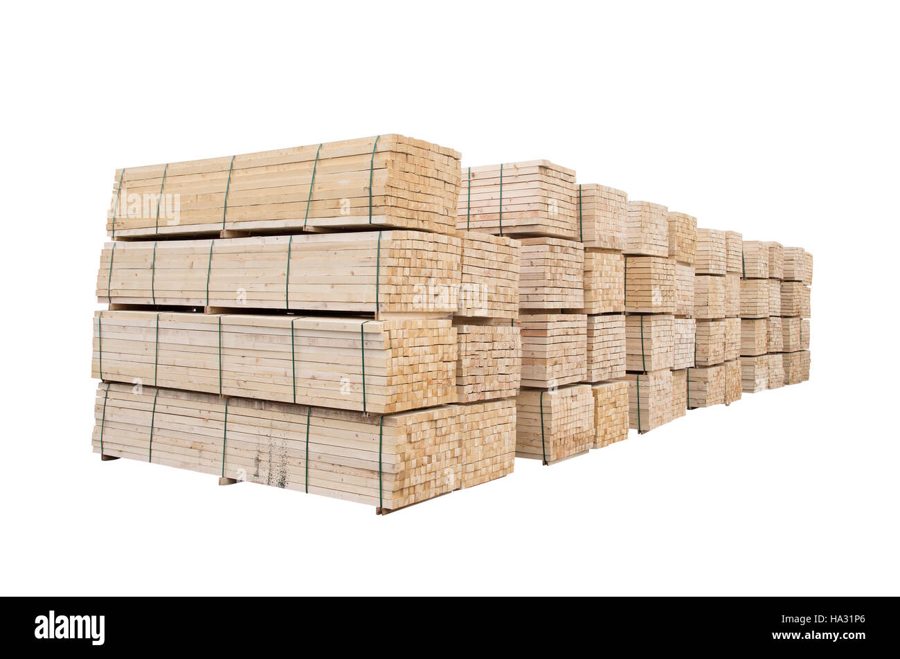 wood or timber stack isolated Stock Photo - Alamy