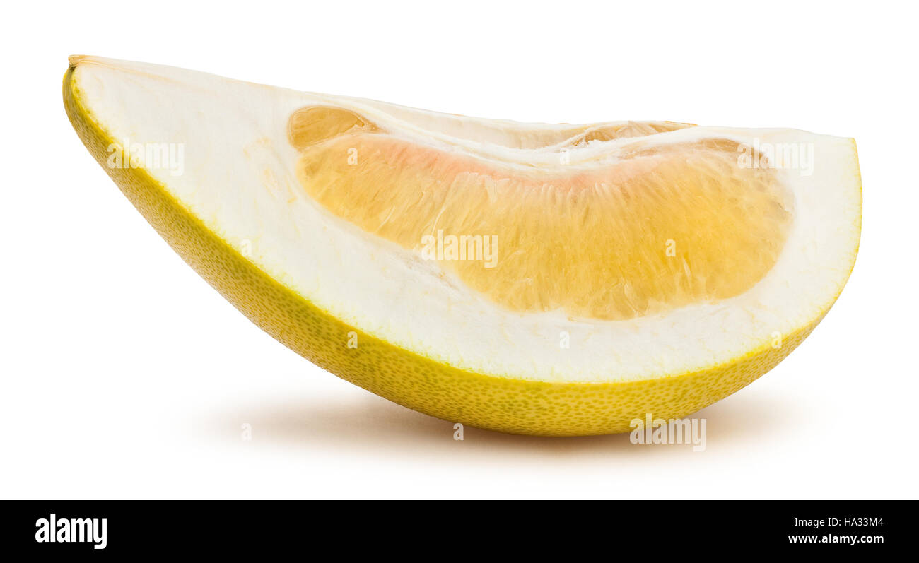 sliced pomelo isolated Stock Photo - Alamy