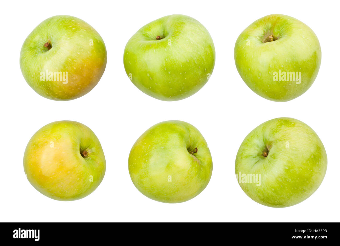 green apples isolated Stock Photo - Alamy