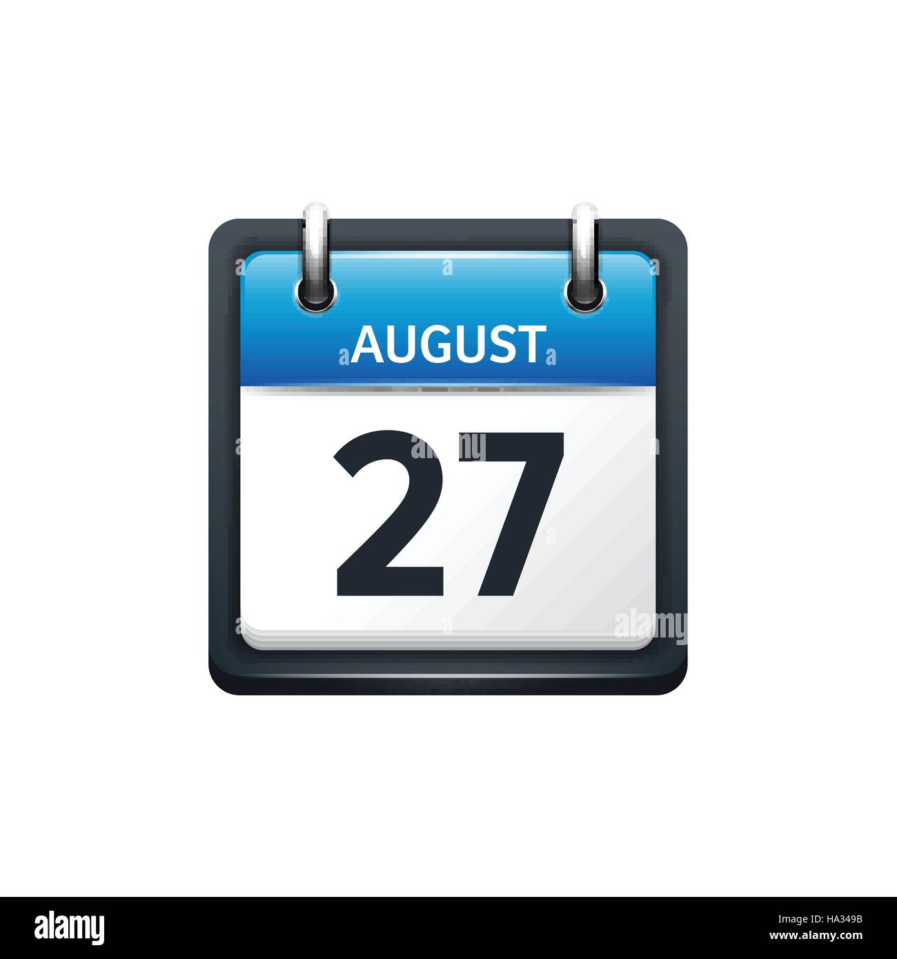 Wednesday august 27 Stock Vector Images - Alamy