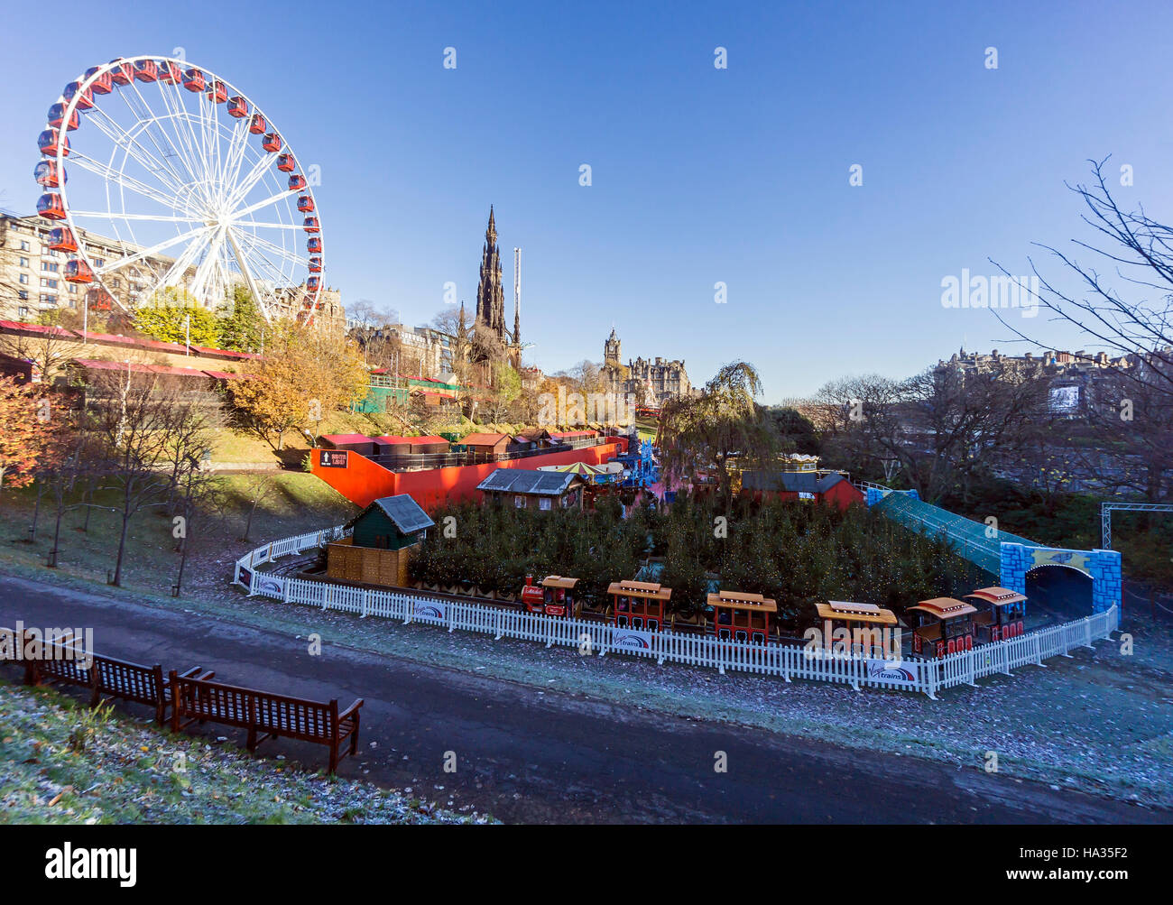 Overview of Edinburgh's Christmas 2016 in East Princes Street Garden ...
