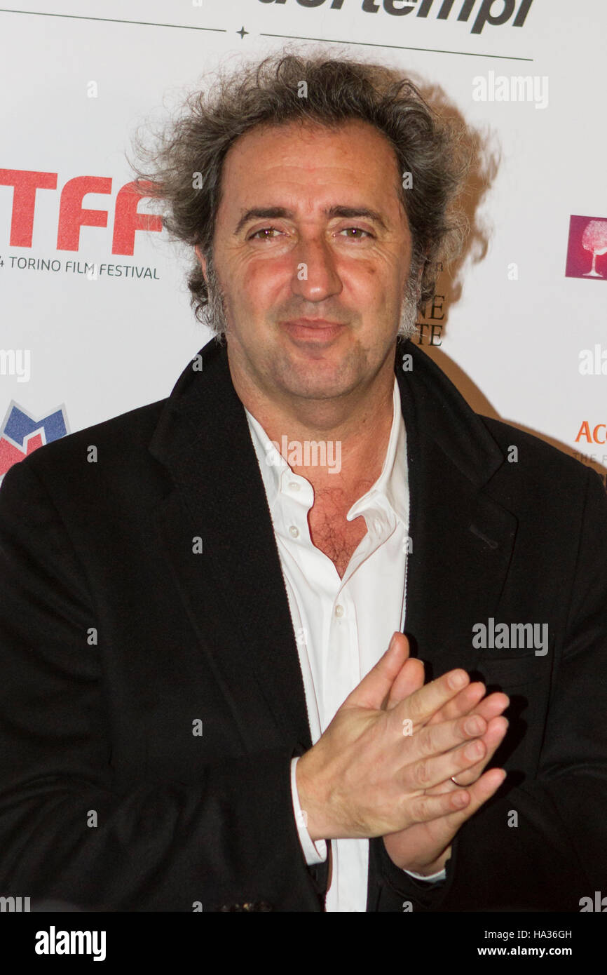 Turin, Italy. 25th Nov, 2016. Italian film director Paolo Sorrentino ...