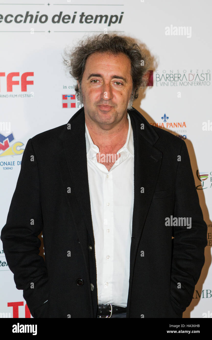 Turin, Italy. 25th Nov, 2016. Italian film director Paolo Sorrentino ...