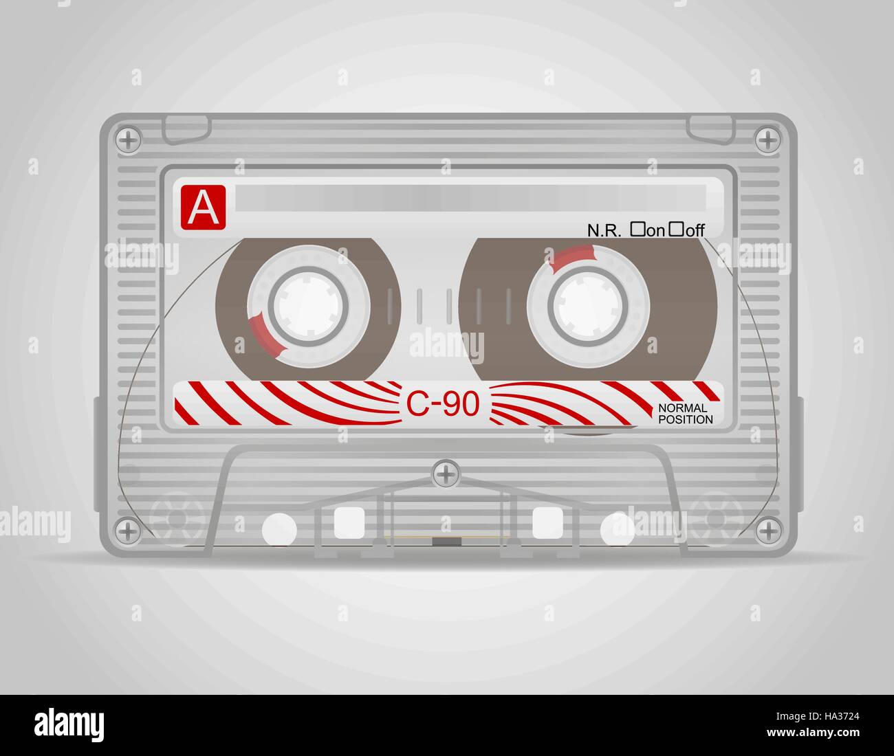 audio cassette vector illustration isolated on white background Stock ...