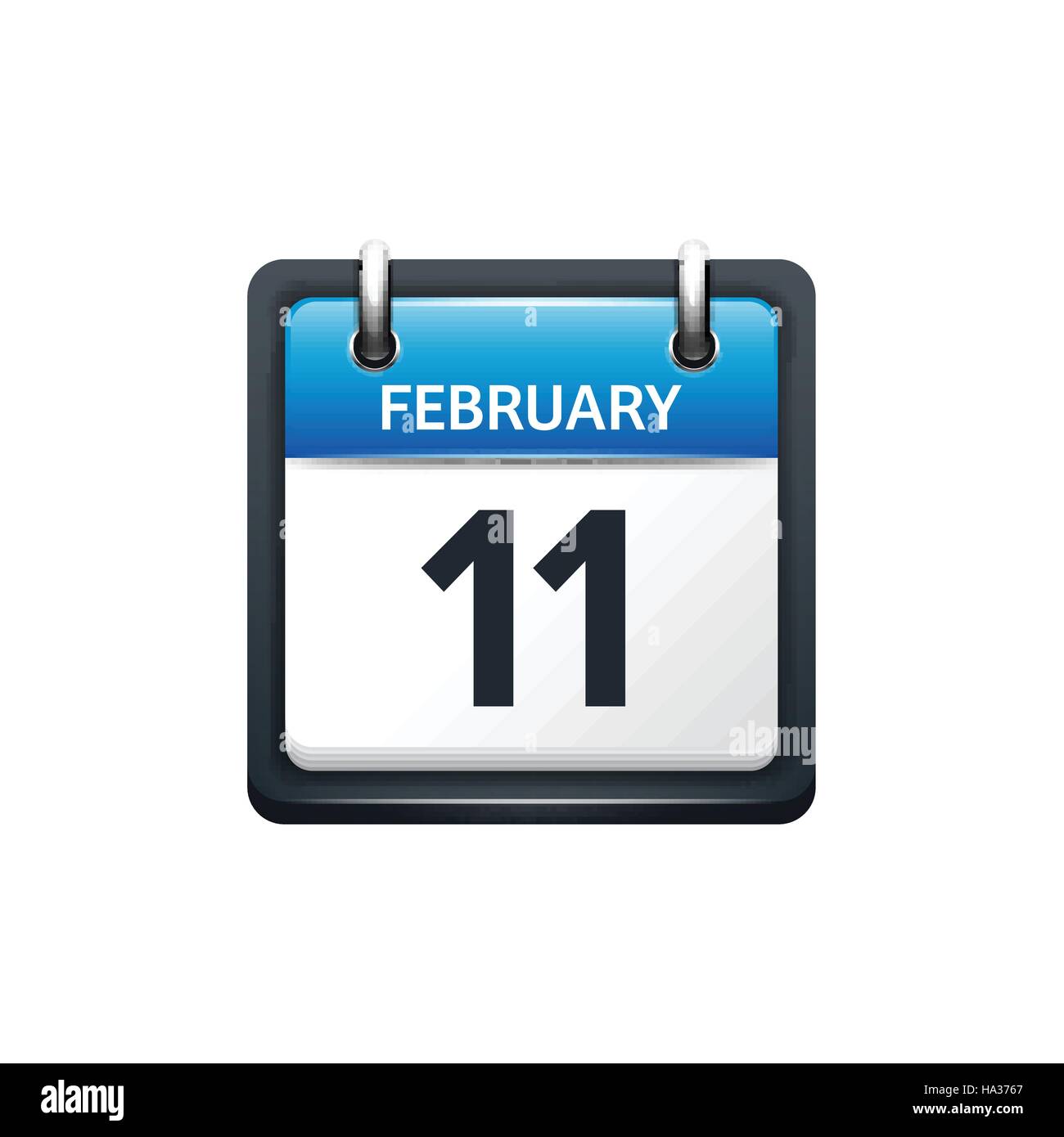 Saturday february 11 Stock Vector Images - Alamy