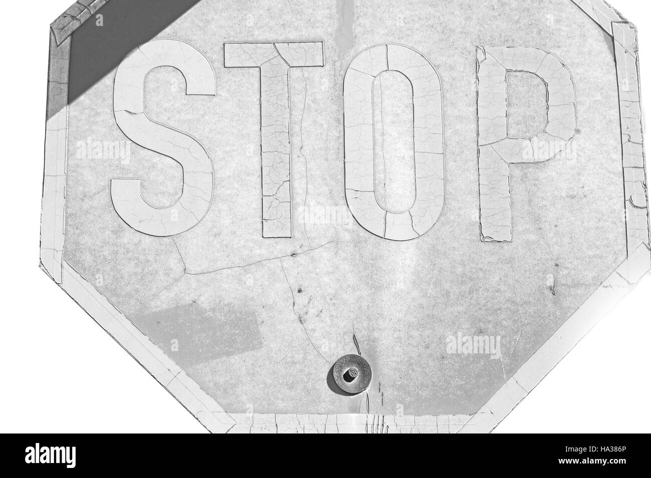 the stop signal write in south africa and sky Stock Photo - Alamy
