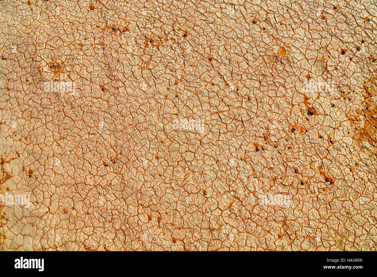 old desert and the abstract cracked sand texture in oman rub al khali ...