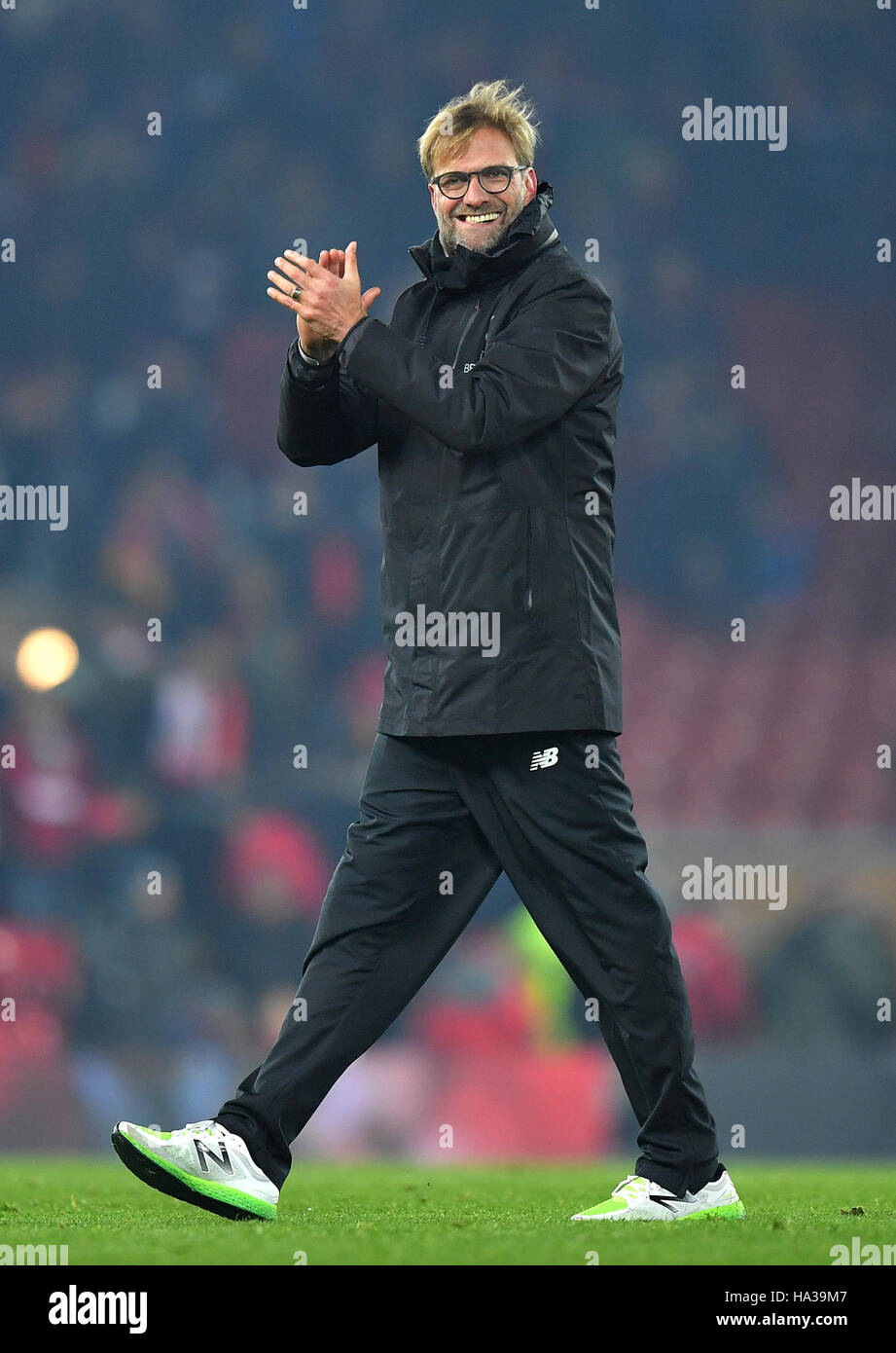 Liverpool manager Jurgen Klopp after the Premier League match at ...