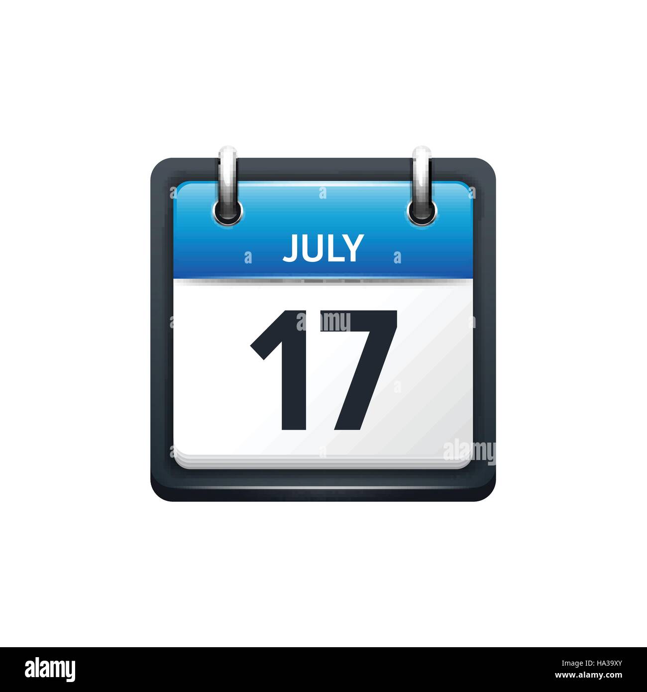 Monday july 17 Stock Vector Images - Alamy