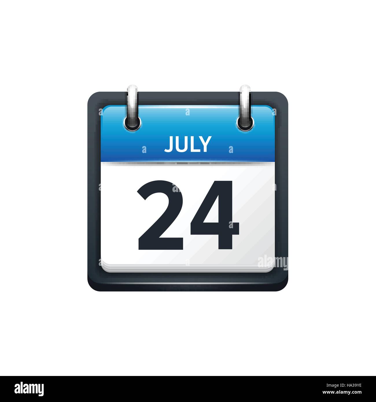 Wednesday july 24 Stock Vector Images - Alamy