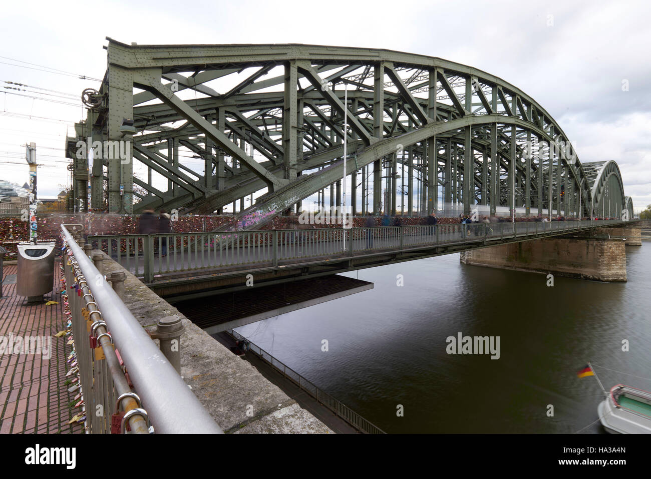 Hohenzollern Bridge, Cologne Germany. Locks bridge. Love locks Stock ...
