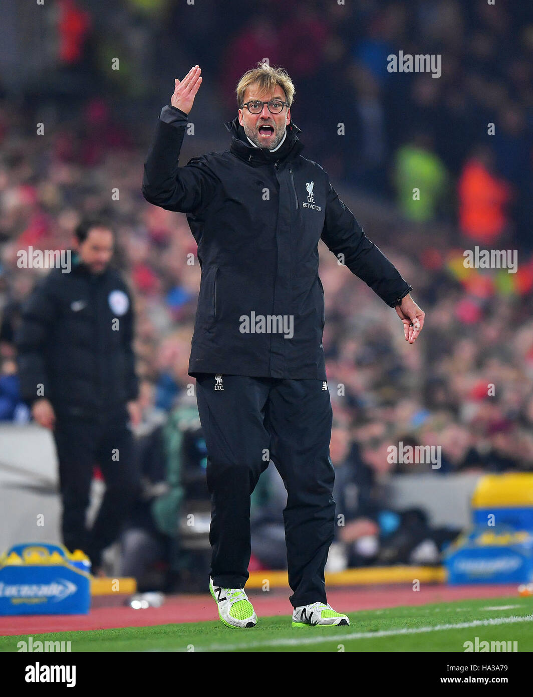 Liverpool manager Jurgen Klopp during the Premier League match at ...