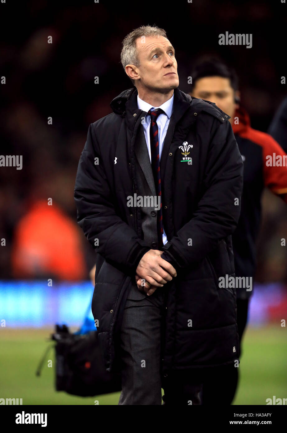 Wales' coach Rob Howley during the Autumn International match at the ...