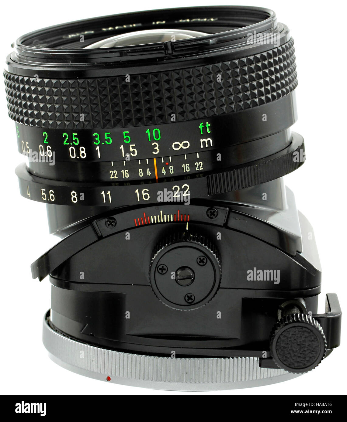 Tilt Shift Lens Side Angle in White Background Stock Photo - Alamy