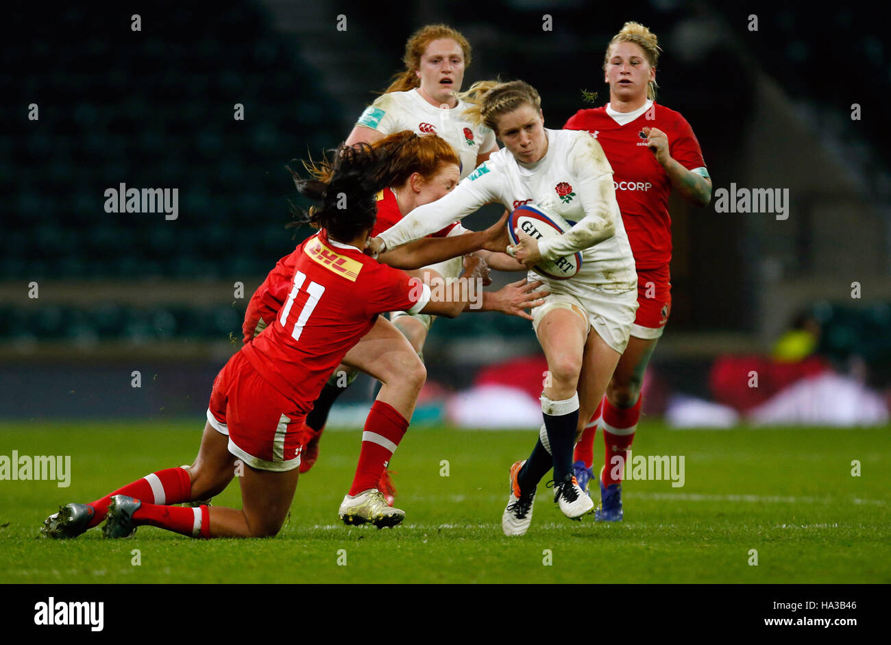 England's Danielle Waterman and Canada's Magali Harvey and Alexandra ...