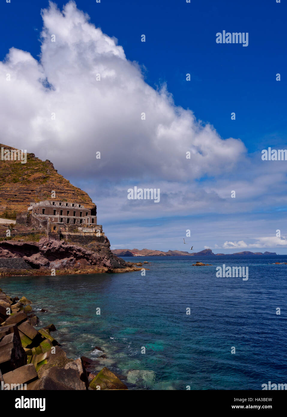 Portugal, Madeira, View of the castle in Machico Stock Photo - Alamy