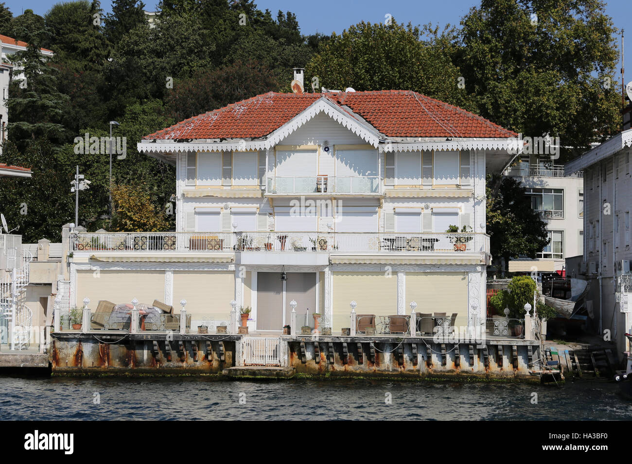 Building in Bosphorus Strait, Istanbul City, Turkey Stock Photo - Alamy