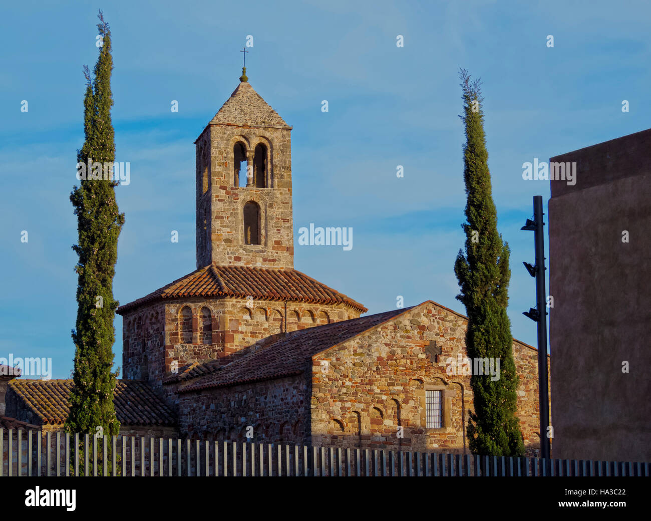 Spain, Catalonia, Barcelona Province, Terrassa, View of the Churches of ...