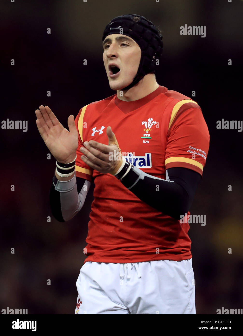 Wales' Cory Hill during the Autumn International match at the ...