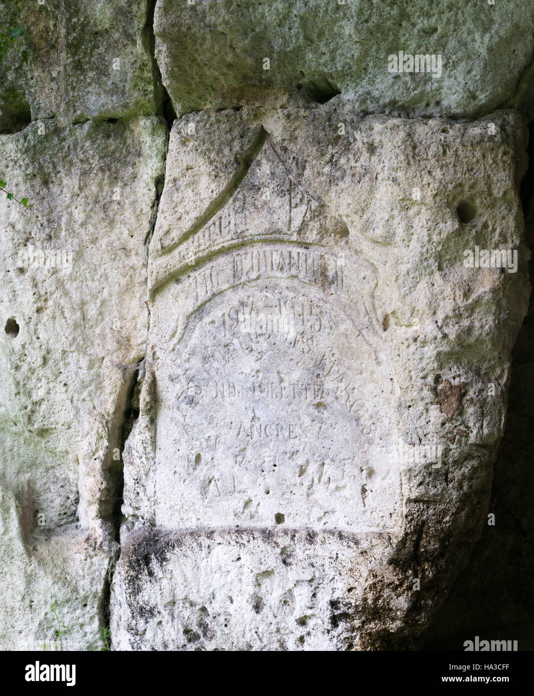 Inscription cave hi-res stock photography and images - Alamy