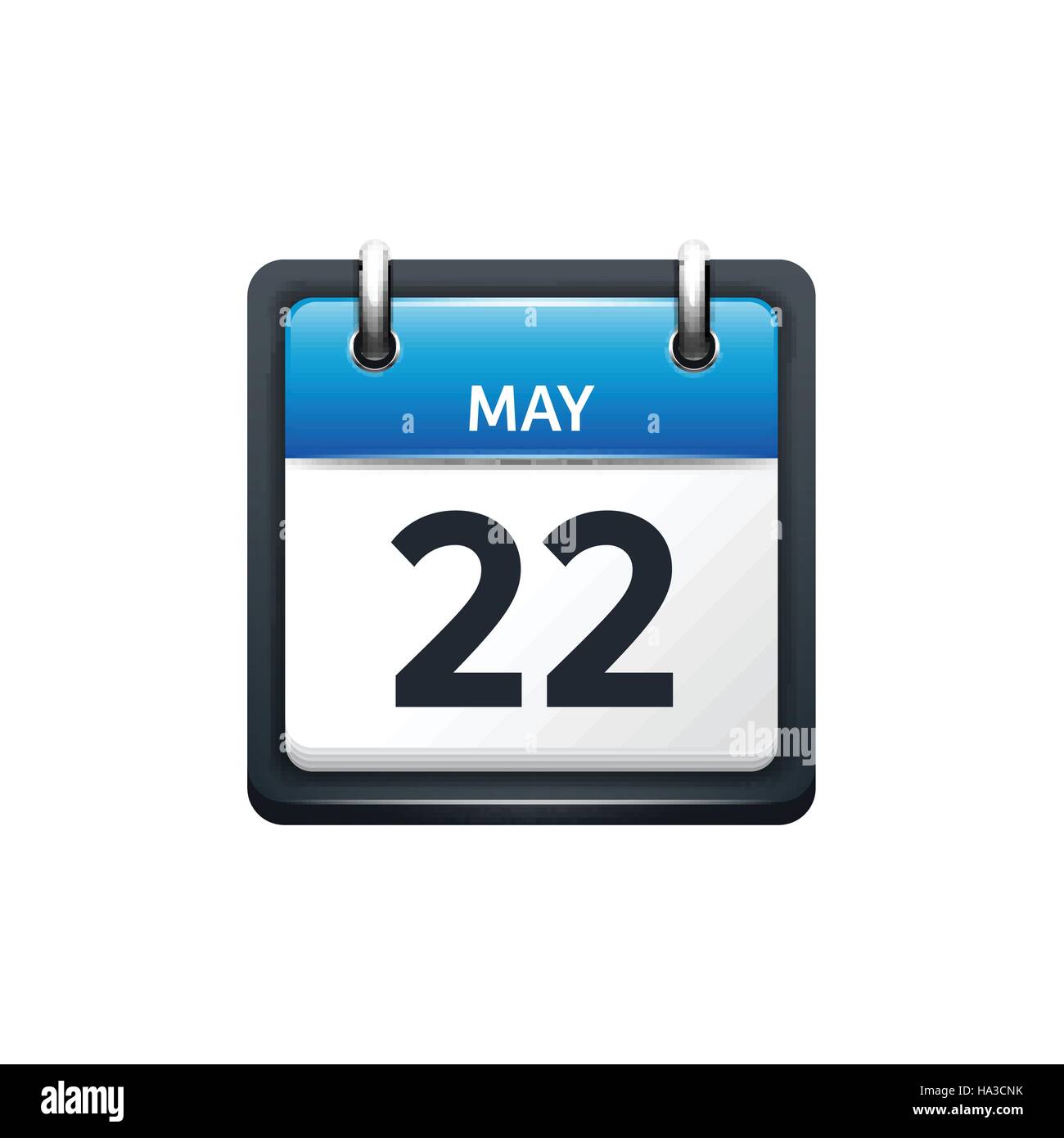 May 22. Isometric Calendar Icon With Shadow.Vector Illustration,Flat ...
