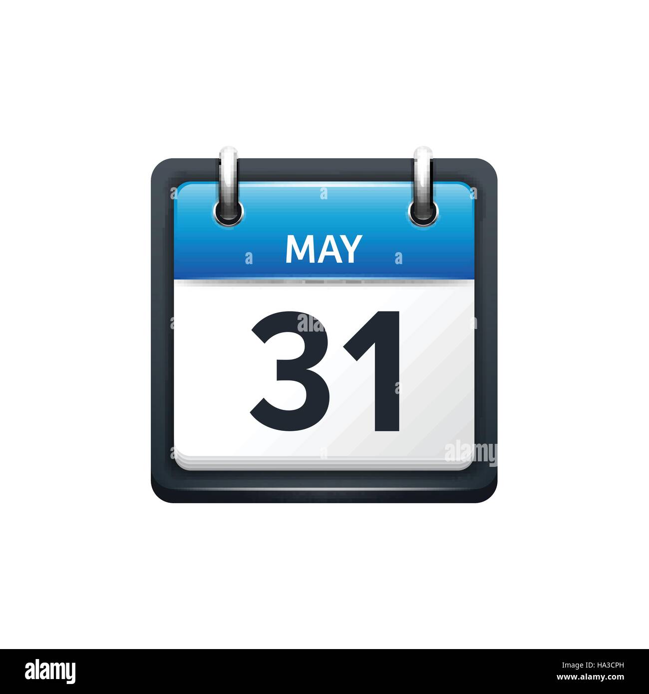 May 31. Isometric Calendar Icon With Shadow.Vector Illustration,Flat ...