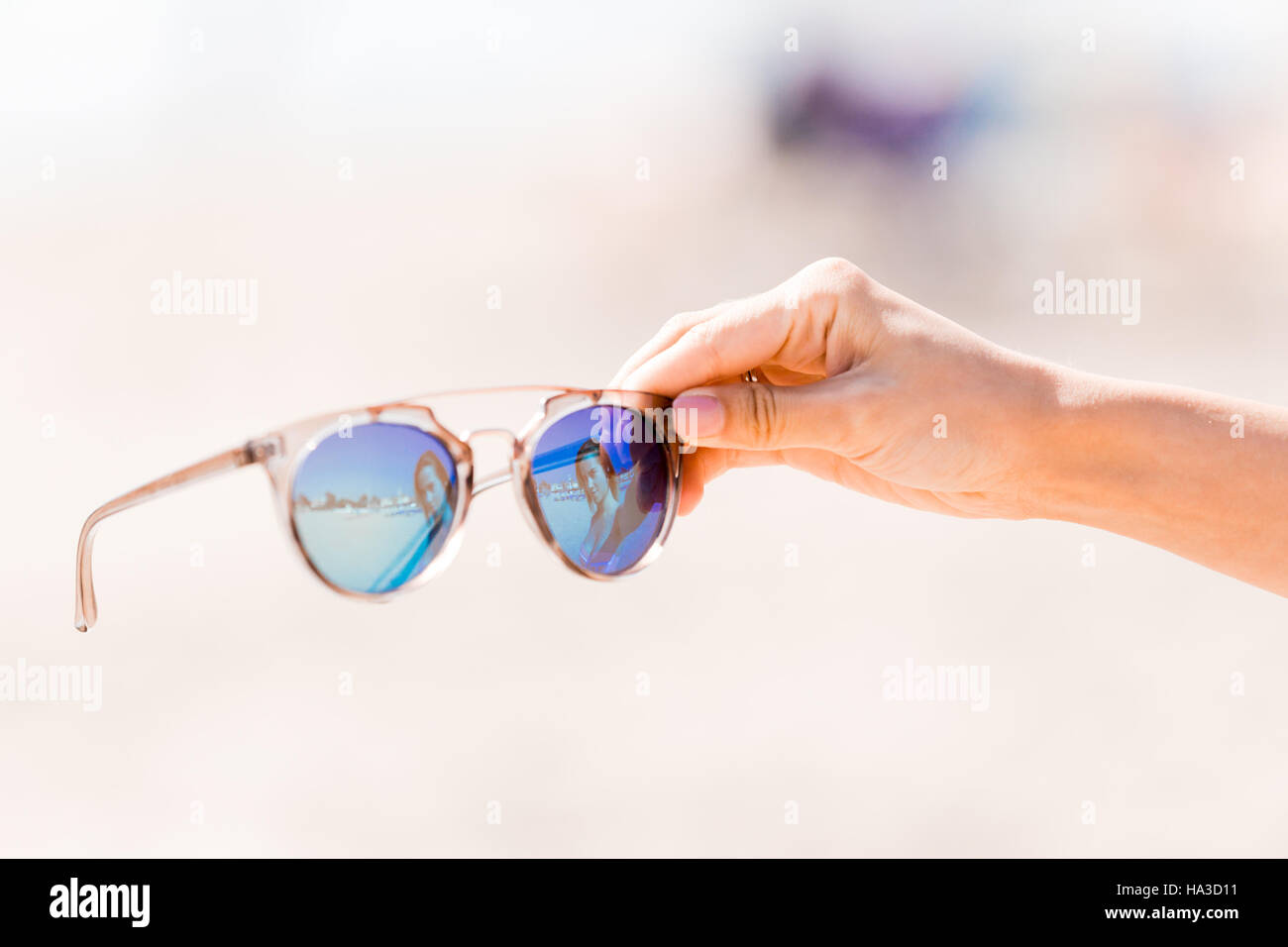 Beach glasses sun hi-res stock photography and images - Alamy