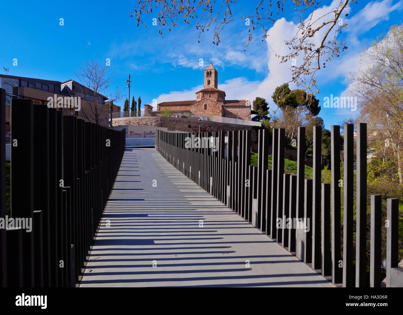 Spain, Catalonia, Barcelona Province, Terrassa, View of the Churches of ...