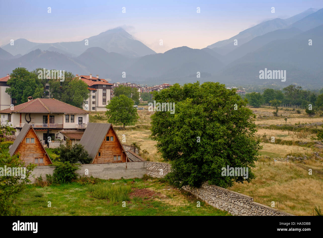 Bansko,Bulgaria-view of Pirin Mountain , summer Stock Photo - Alamy