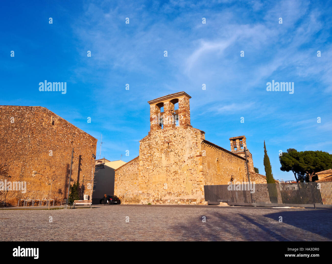 Spain, Catalonia, Barcelona Province, Terrassa, View of the Churches of ...