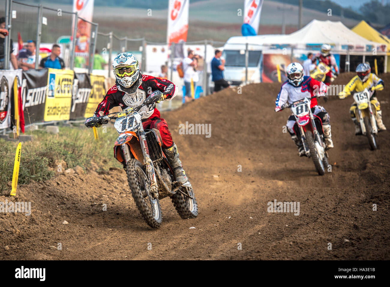 motocross rider in the race Stock Photo - Alamy