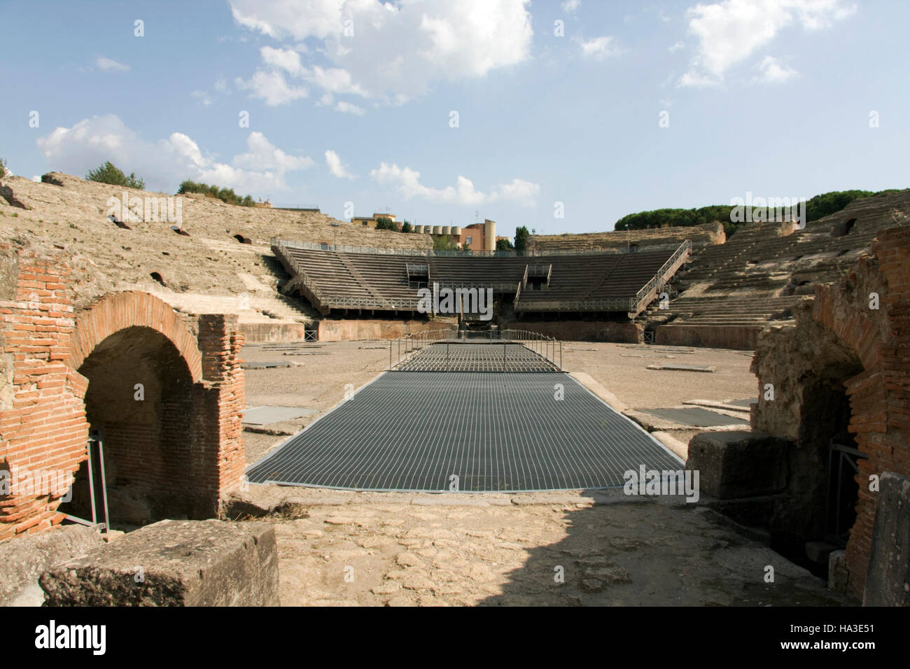 Neronian Flavian Amphitheatre, Roman ruins in Pozzuoli, Naples ...