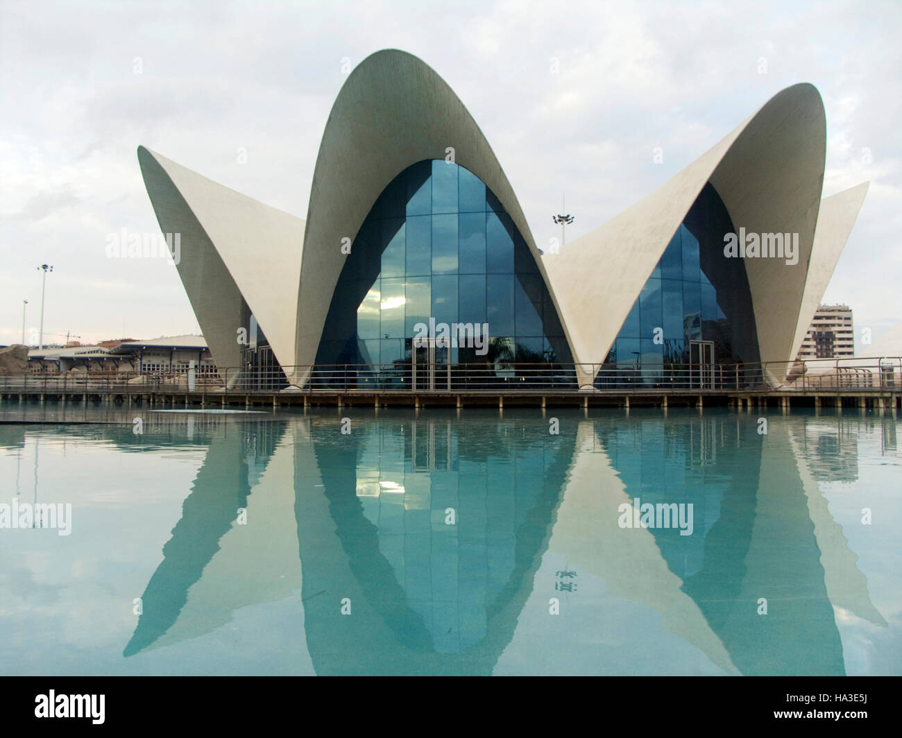 Oceanografic by architect Felix Candela, building reflecting on water ...