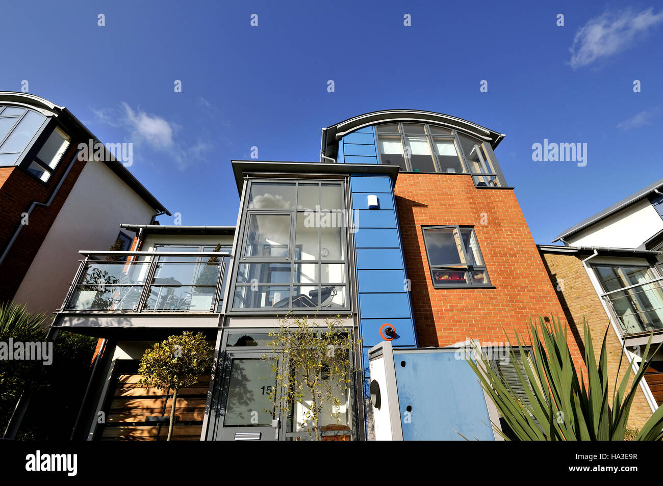 A modern development of interestingly designed architectural housing at ...